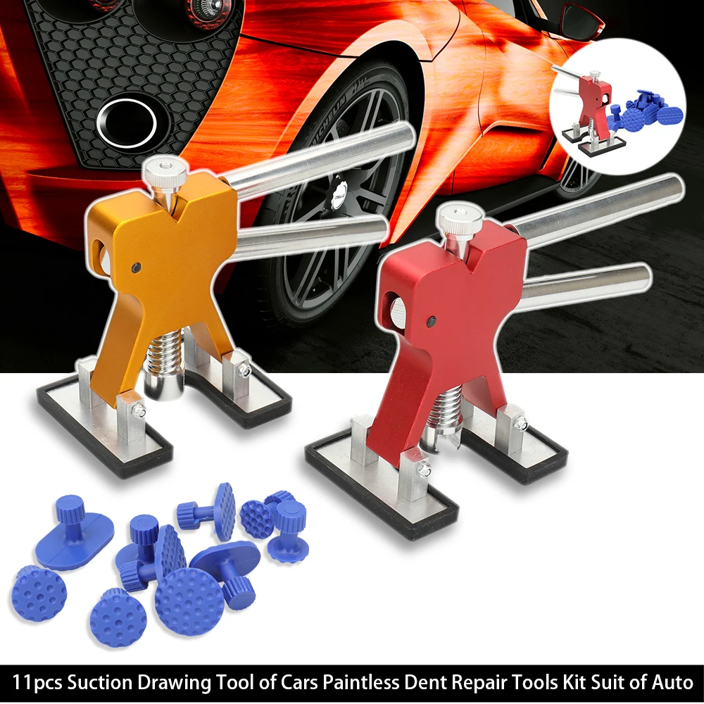 11pcs Car Tool Kit Sets Suction Drawing Hand Tool Of Cars Paintless ...