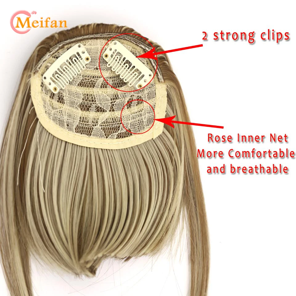 Accessoires coiffure,postiche frange synthétique courte noire,faux ...