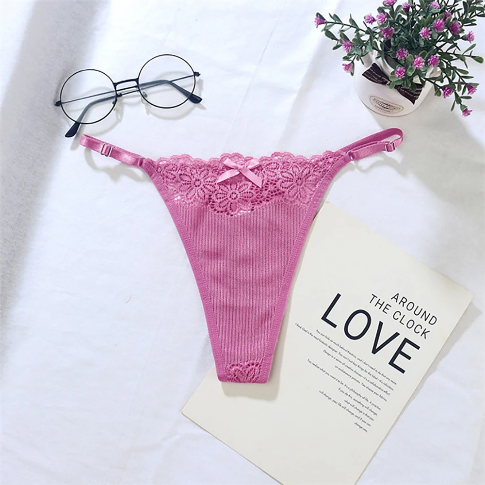 New-Sexy-Lace-Women-Panties-Underwear-Adjustable-G-String-Thongs ...