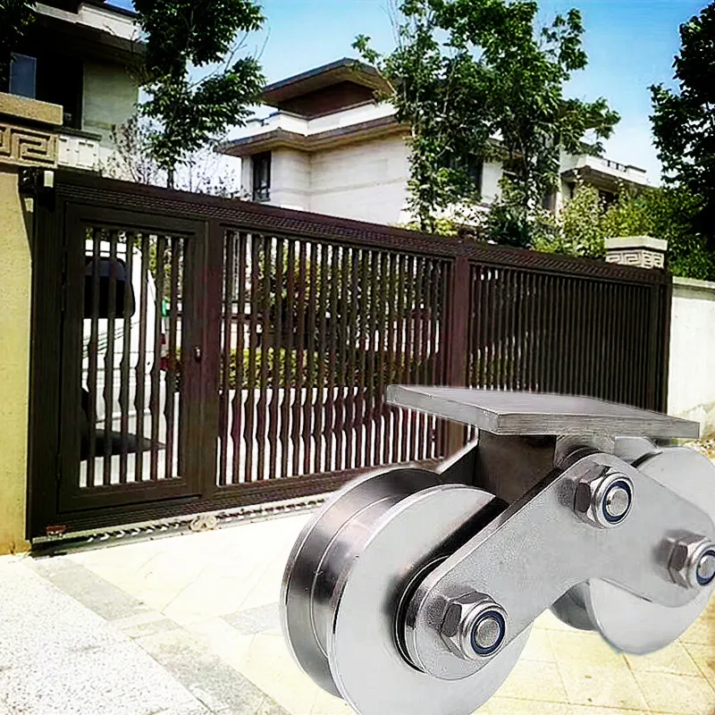 Double Wheel Rail Roller Gate High Quality Sus304 Pulley Mm - AliExpress