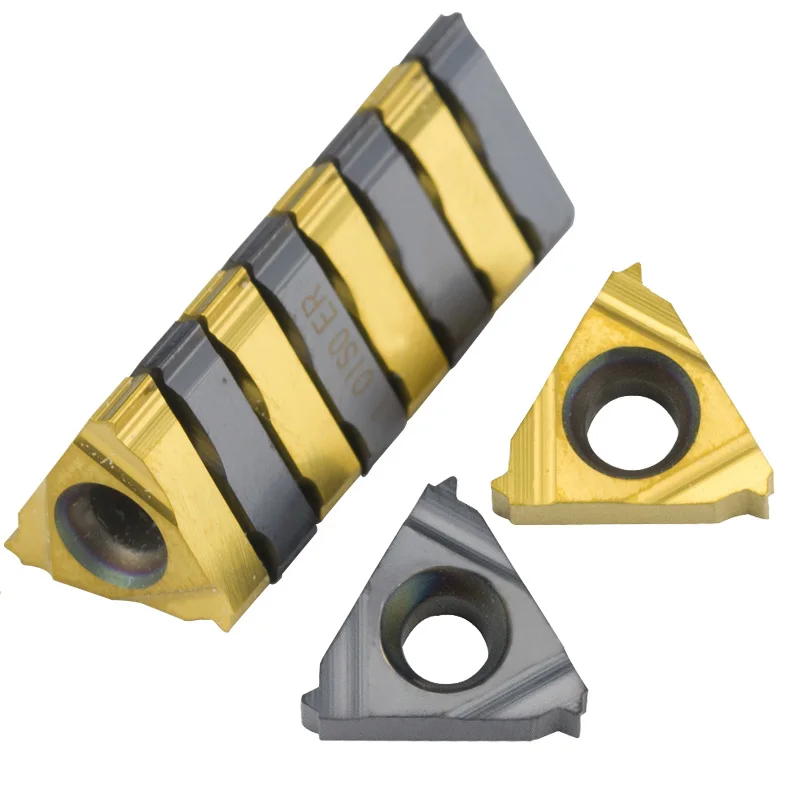 10pc 11ER 1.0ISO 1.5ISO Carbide Threaded Insert Thread Turning Tool ...