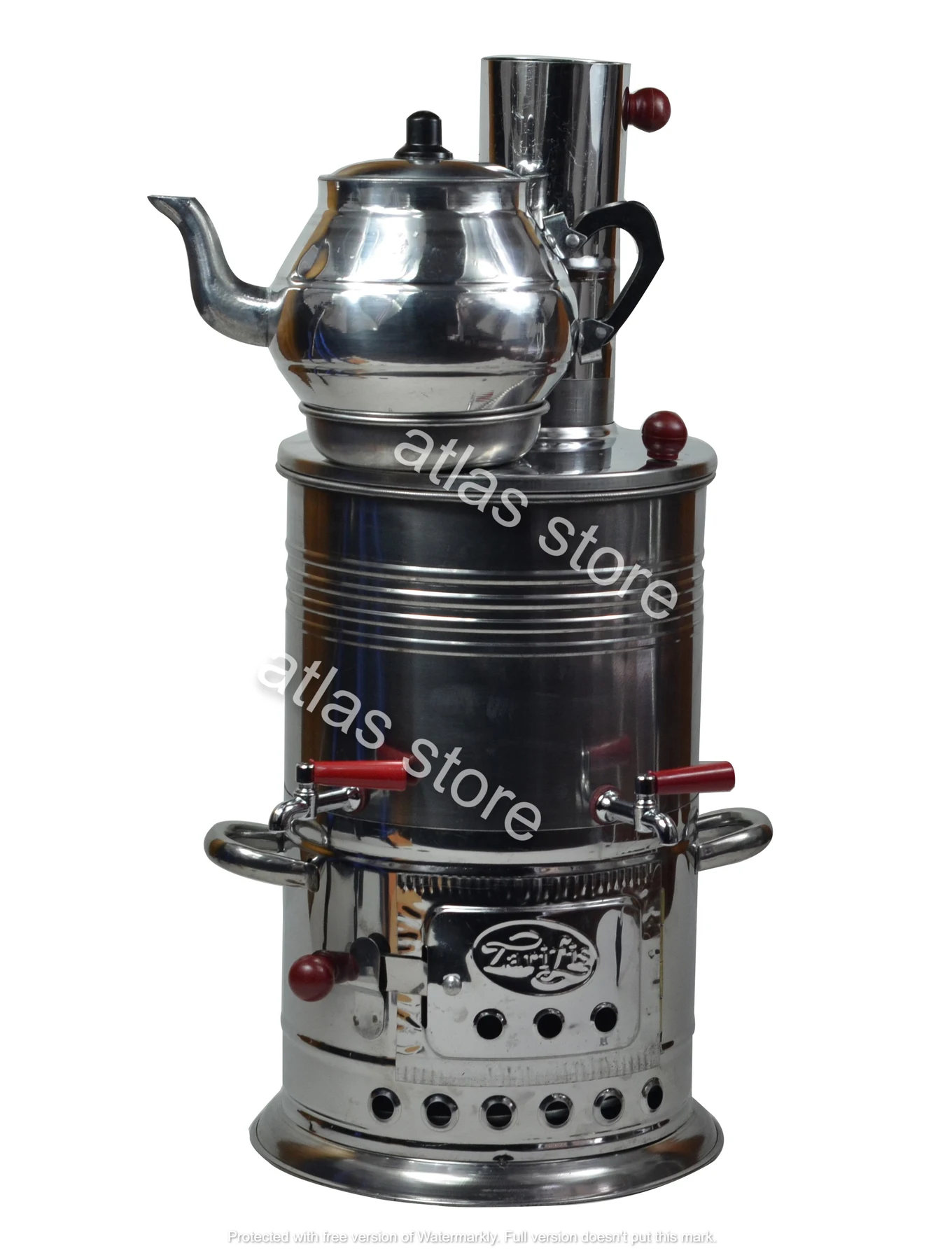 Wood Coal Stove Camp Steel Samovar Tea Coffee Maker With Charcoal ...