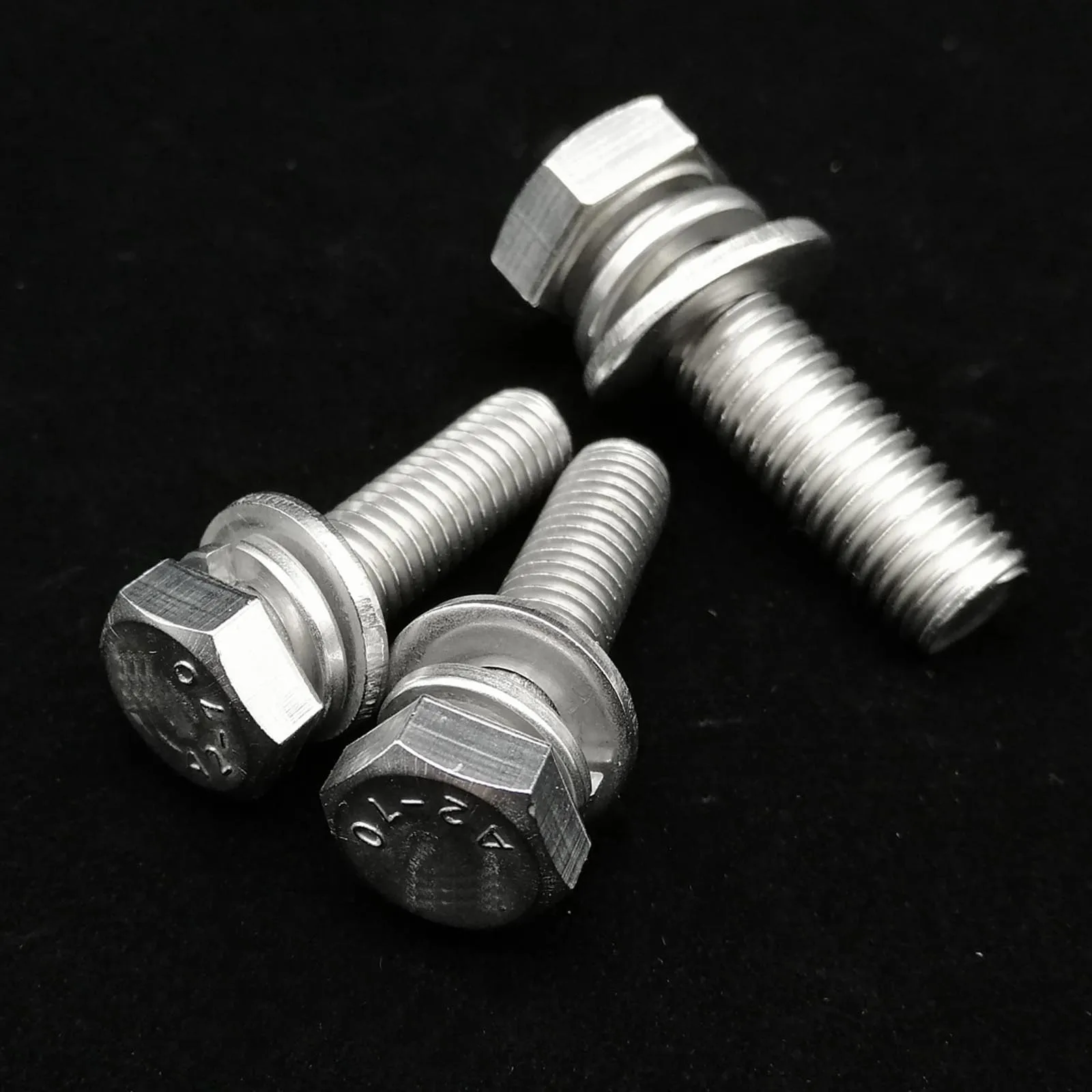 5pcs M8-40mm -Vis à tête hexagonale externe en acier inoxydable, M4 M5 M6 M8 M10 M12 304 A2, vis ...