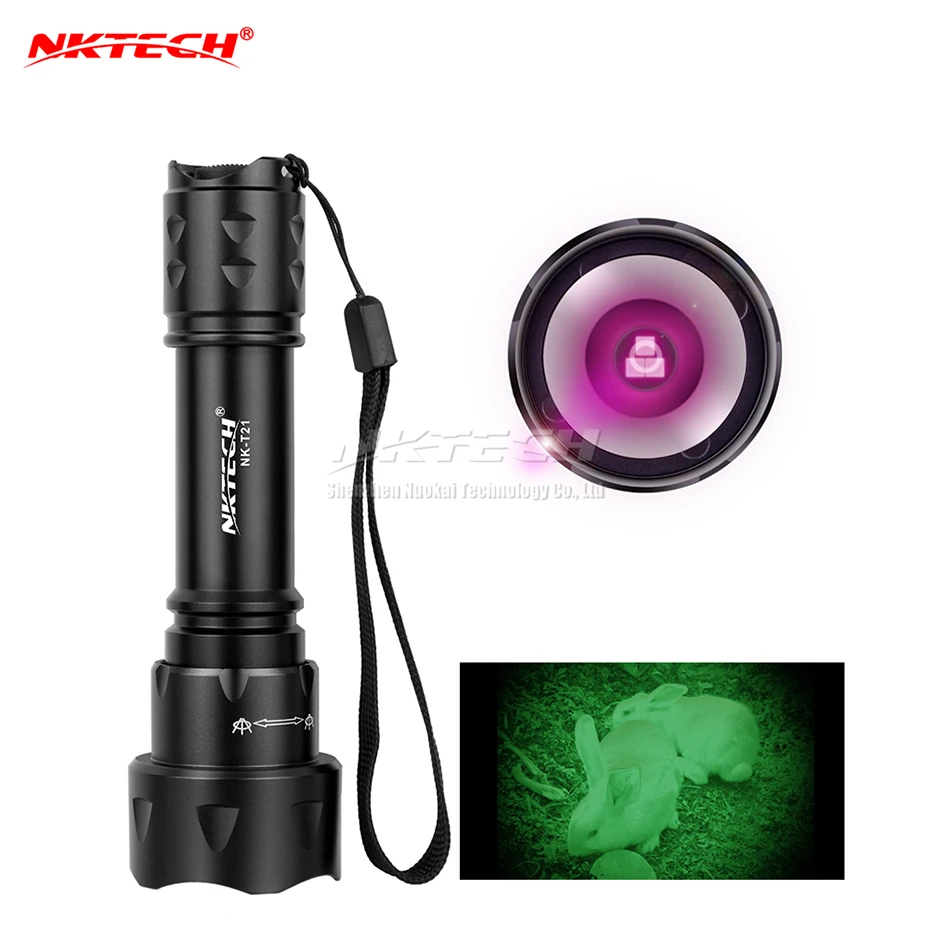 Nktech Nk-t21 3x Led Bulb Night Vision Flashlight Mini Infrared Ir ...
