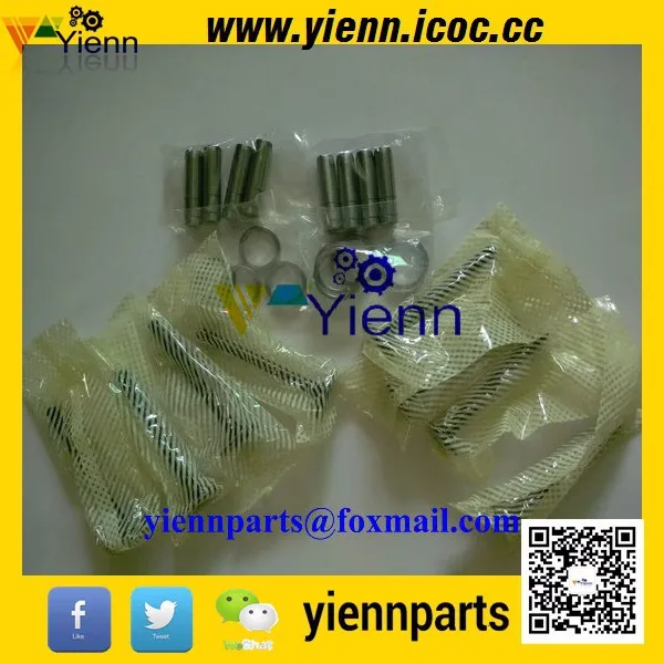 For-Mitsubishi-S4L-S4L2-Valve-Intake-And-Exhaust-With-Seat-And-Guide ...