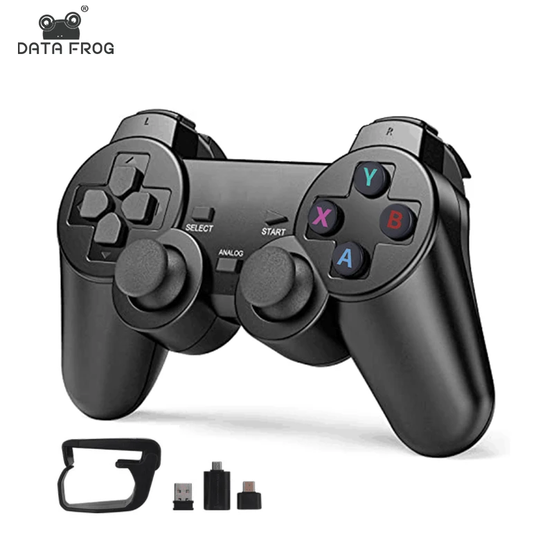 Data Frog 2.4ghz Wireless Gaming Gamepad For Pc Game Controller ...