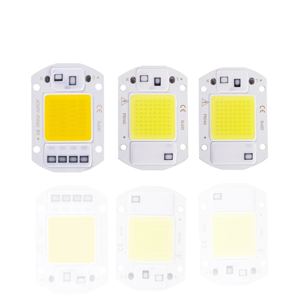 LED 칩 20W 30W 50W AC 220V 스마트 COB 램프 구슬 LED 램프 드라이버 DIY Lampada 야외 칩 투광 조명 스포트 라이트|LED 칩 ...