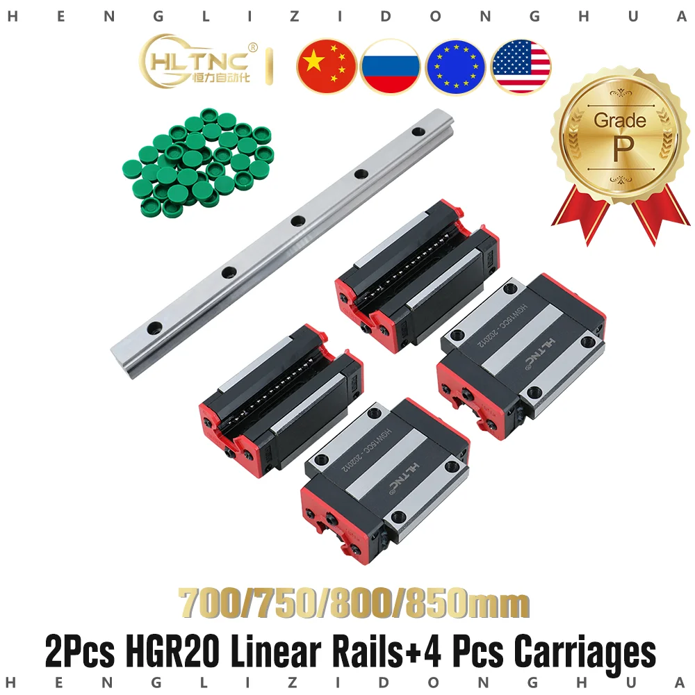 Linear Guideway Rail HGR20 GHH20กว้าง20มม.ยาว700มม.750มม.800มม.850มม. ...