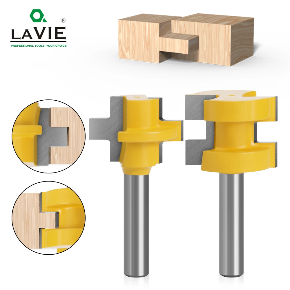LA-VIE-2pcs-8MM-Shank-T-Slot-Square-Tooth-Tenon-Milling-Cutter-Carving ...