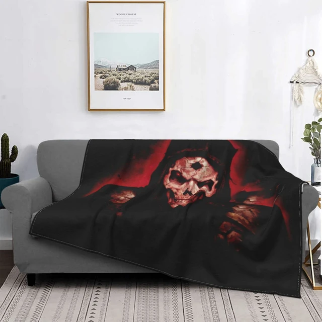 Scary Demon Face Behind The Sofa