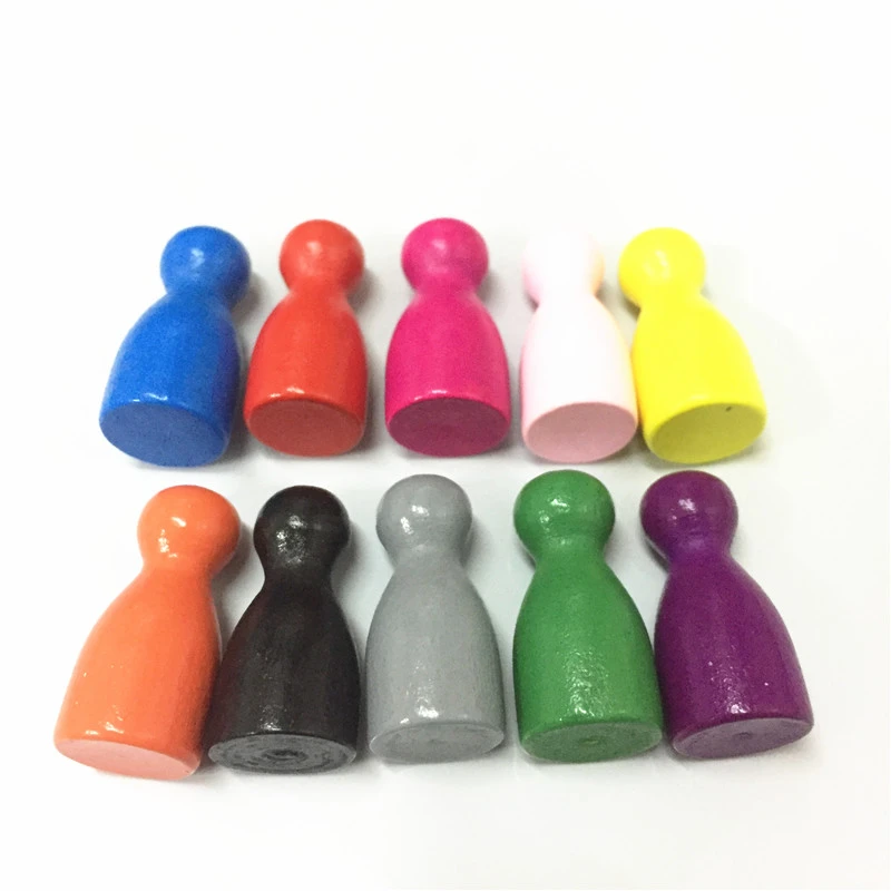 100pcs/set Chess Pieces Board Game Accessories Wood Pawn/chess Card ...