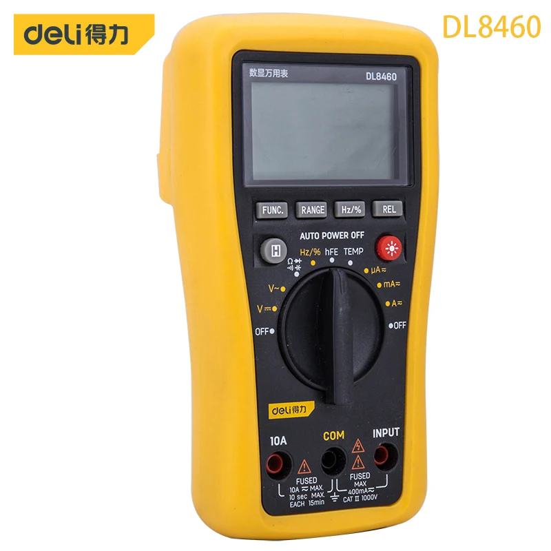 Deli Dl8460 3-3/4 Digit Digital Multimeter Electrician Tools Multi ...