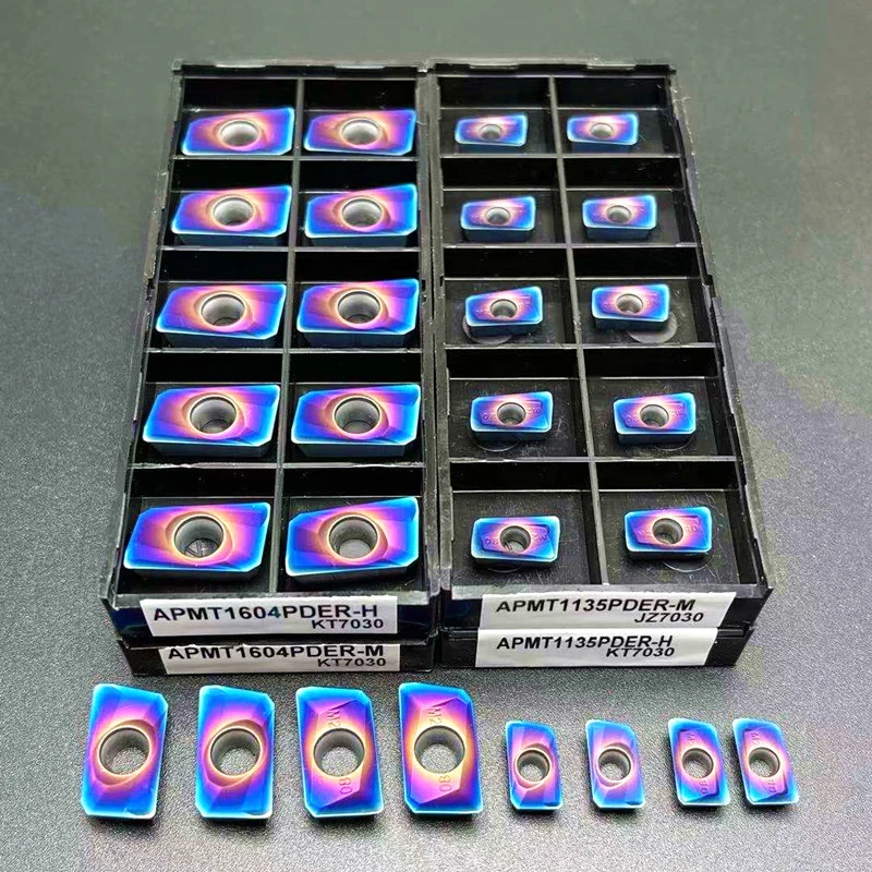 Apmt1604 Apmt1135 Pder M2 H2 Carbide Insert Milling Cutter Nano Blue ...