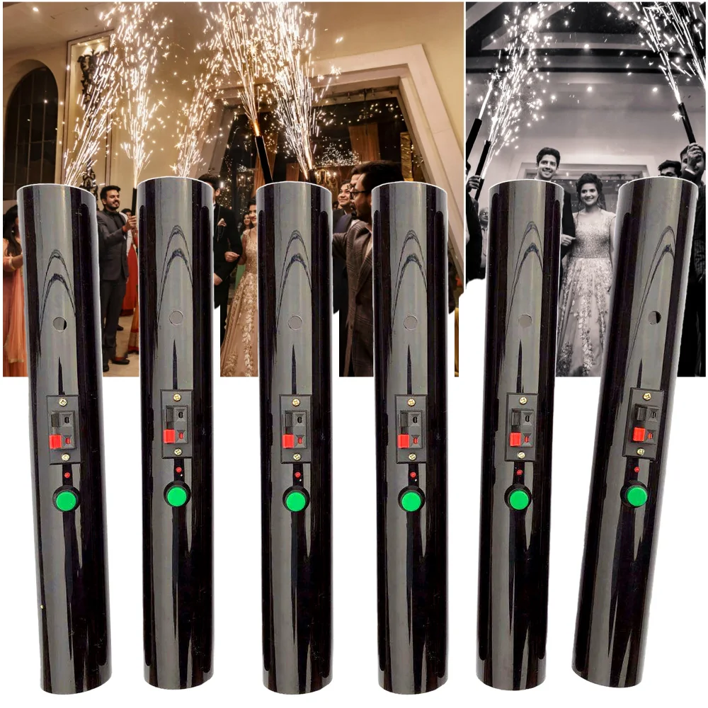 6pcs-Hand-Held-Pyro-Shooter-Pyrotechnic-Cold-Spark-Firing-System ...