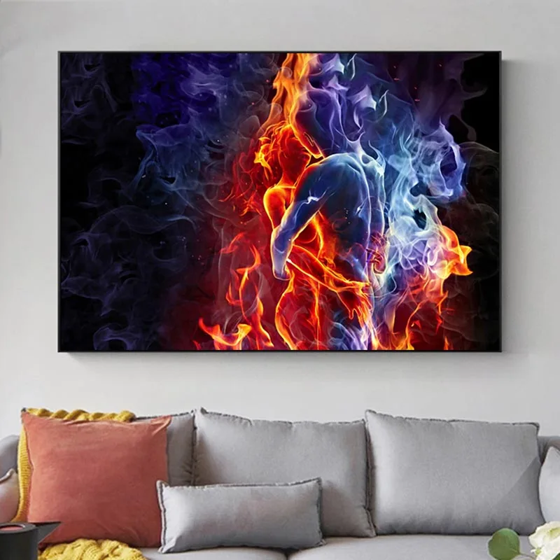 Abstract Fire And Ice