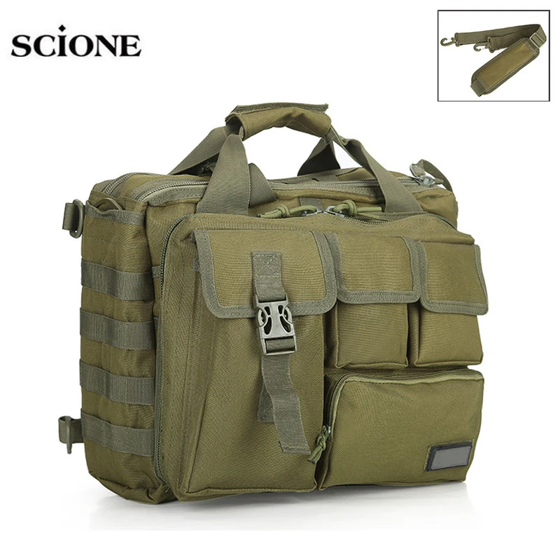 14inch Military Laptop Bag Tactical Computer Backpack Messenger Fanny ...