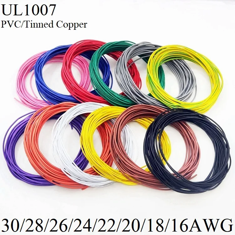 1M-Electronic-Wire-Copper-Cable-30AWG-28AWG-26AWG-24AWG-22AWG-20AWG ...
