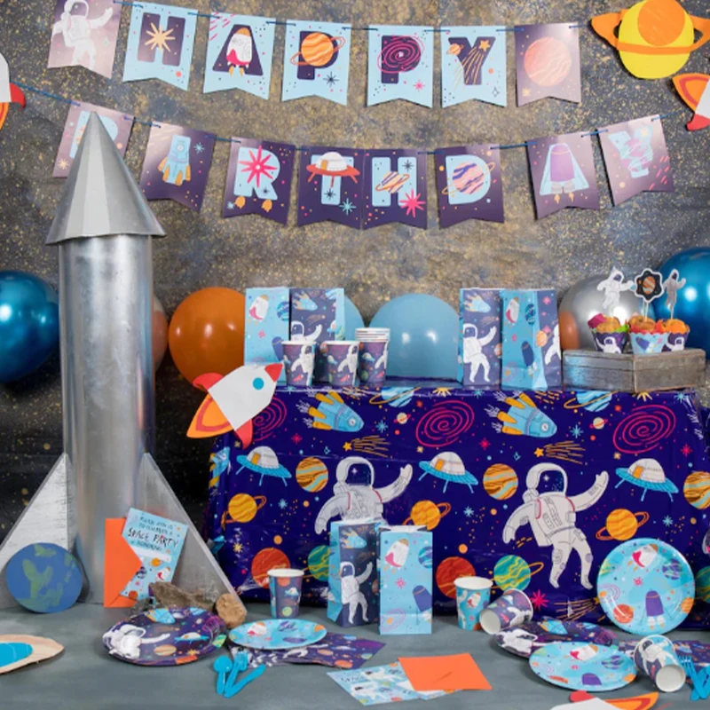 Space Favor Box Candy Box Gift Box Cupcake Box Boy Kids Birthday Party ...