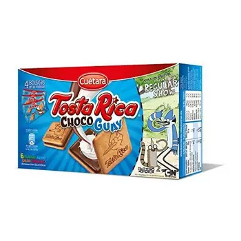 Cuétara - Tosta Rica Choco Guay - Galletas Sándwich Rellena de Crema de ...