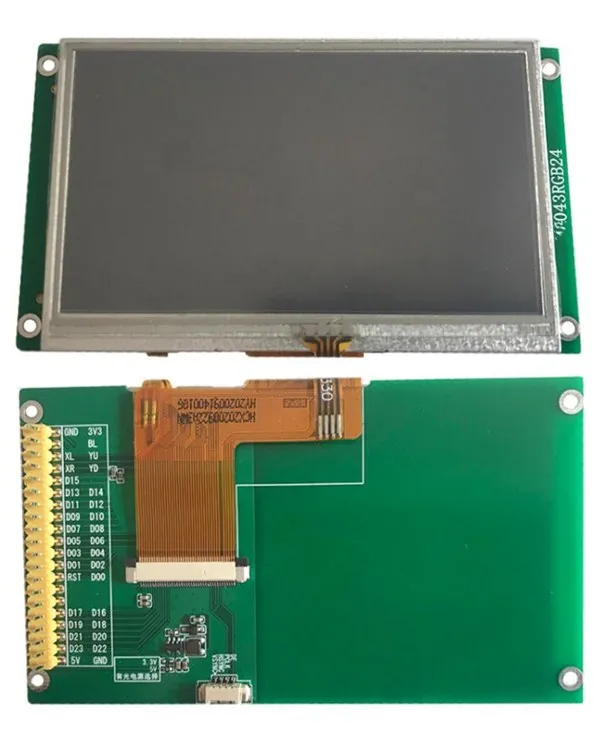 IPS 4.3 inch 262K 40PIN TFT LCD Color Screen with Adapter Board (Touch ...