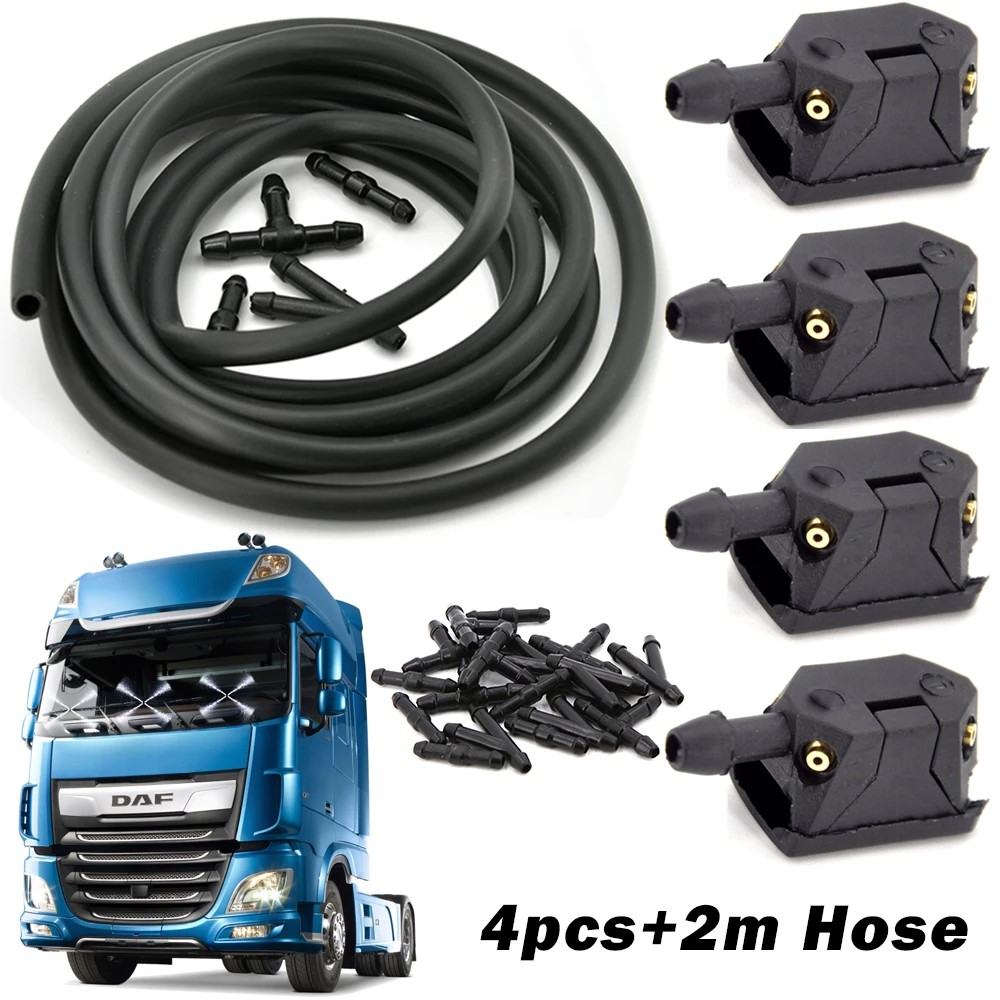 Car 4 Way Windscreen Washer Wiper Blade Water Spray Jets Nozzles For ...