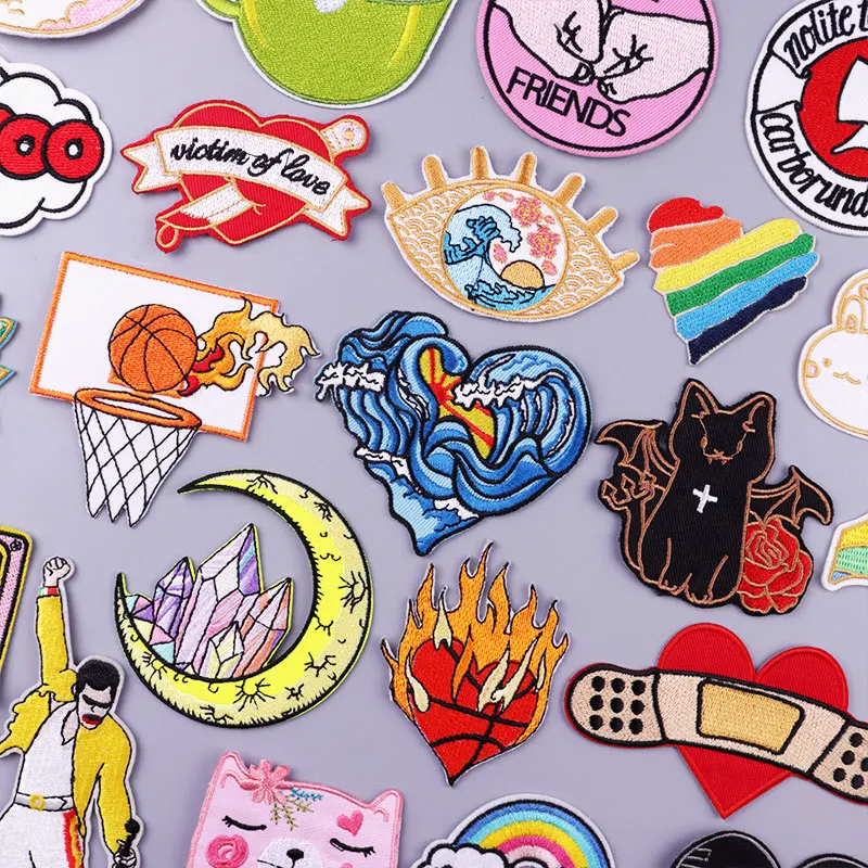 Cartoon Animal Patch For Kid Clothing Basketball Embroidered Patches ...