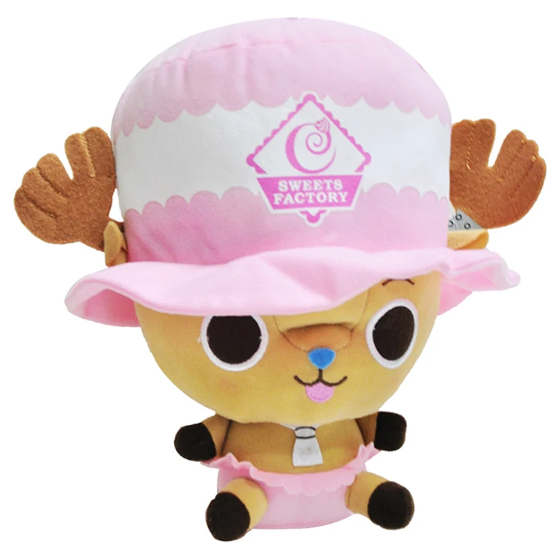 24*27cm New Pink Tony Chopper Cake Plush Toy | One piece Merchandise ...