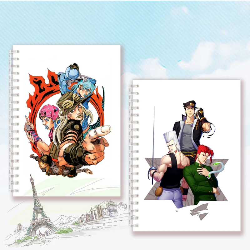 A5 Spiral Notebook Anime JoJo Bizarre Adventure Note Book Writing Memo ...