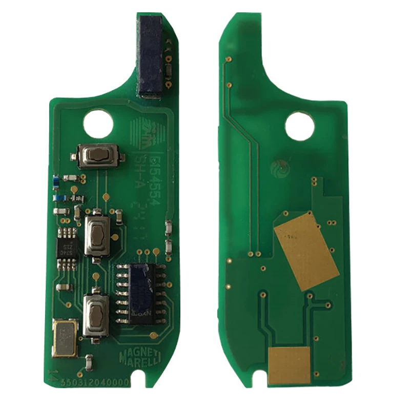 Cn017006 original flip chave pcb para fiat 500 panda remoto 3 botões ...
