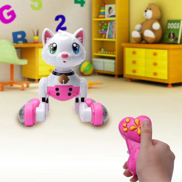 RC Robot Cat Remote Control Pet Children Toys Baby Playmate Electronic ...