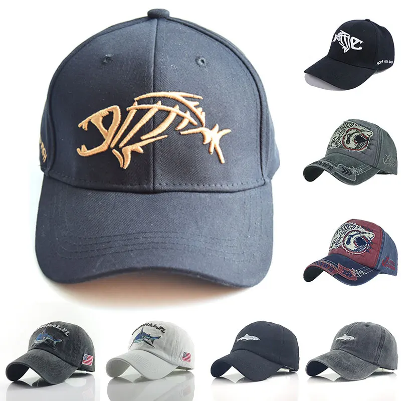 2021-Fish-Bone-Men-s-Baseball-Cap-Women-s-Snapback-Fishing-Embroidery ...