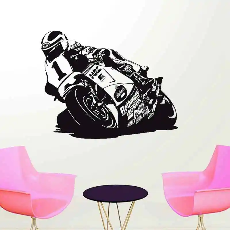 Moto Gp Motorcycle Racing Sticker Decal Posters Vinyl Wall Autobike ...
