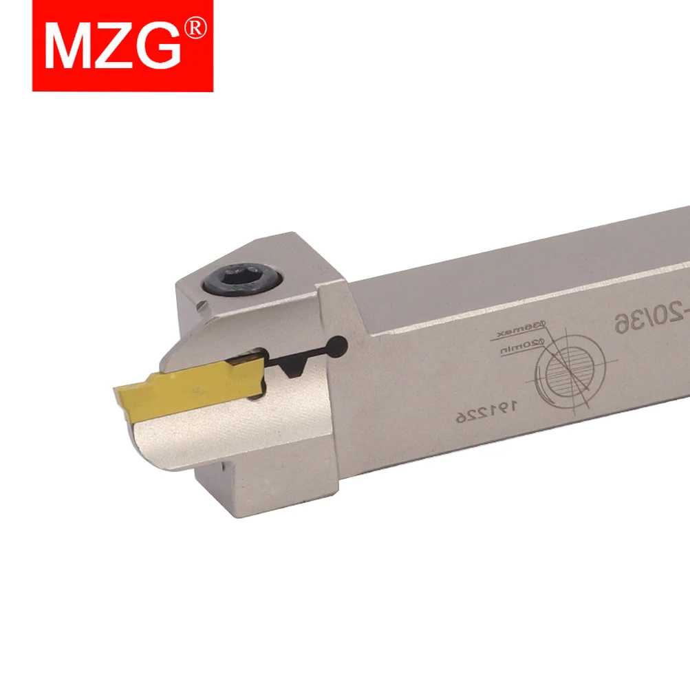 MZG MGHH 4.0 너비 왼손잡이용 끝면 그루브 외부 공구 홀더, CNC 선반 기계 커터 MGMN 그루빙 터닝 공구 홀더 ...