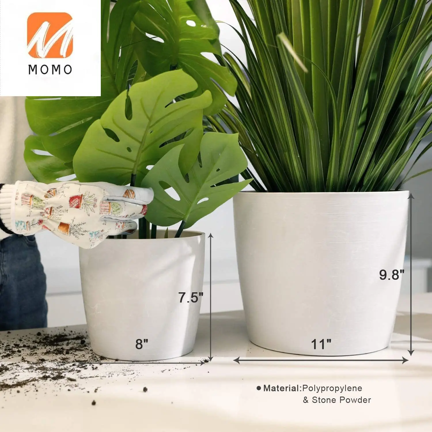 Round Plastic Flower Pots