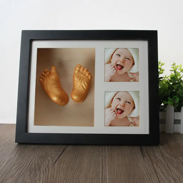 3D Baby Hand Foot Mold Print Photo Frame DIY Plaster Casting Kit Stereo ...