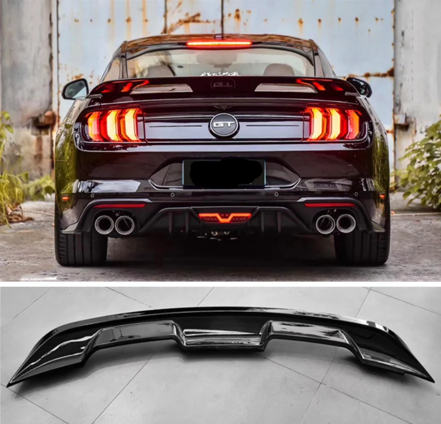 High Quality ABS REAR WING TRUNK LIP SPOILER FOR FORD MUSTANG 2015 2016 ...