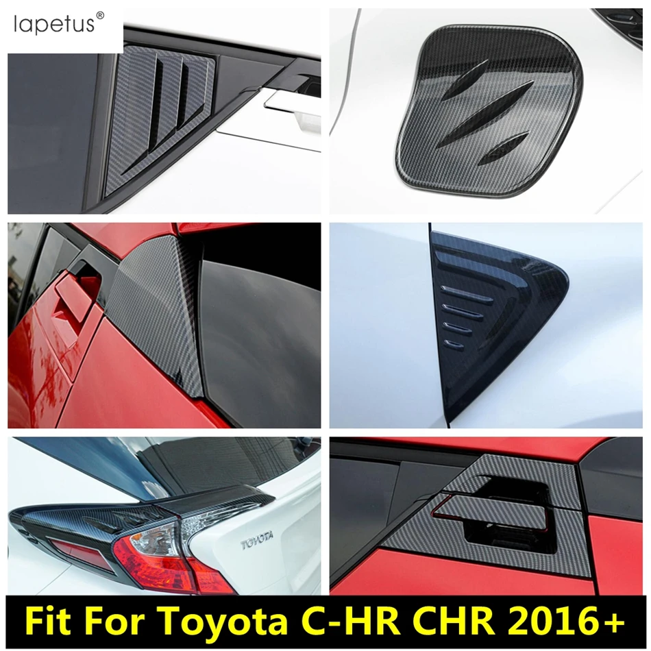Carbon Fiber Look Accessories For Toyota C HR CHR 2016 2021 ABS Rear ...