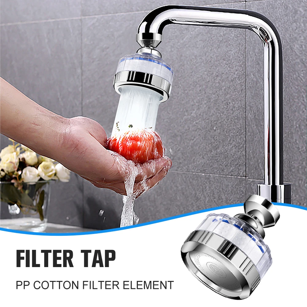 Stainless Steel Faucet Filter Connector Splash Proof Aerator 360 ...