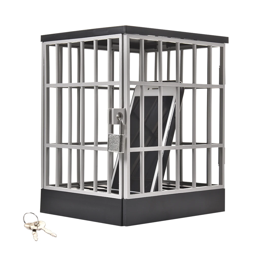 Mobile-Phone-Jail-Cell-Party-Lightweight-Storage-Cage-Holder-Antistress ...