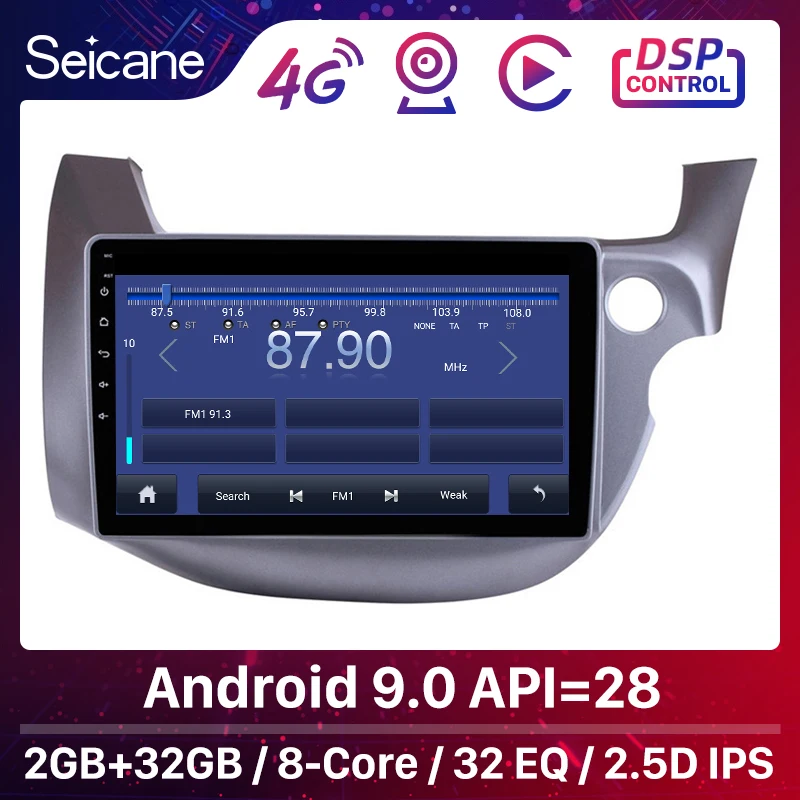 Seicane Radio estéreo con GPS para coche, reproductor con Android 9,0 ...