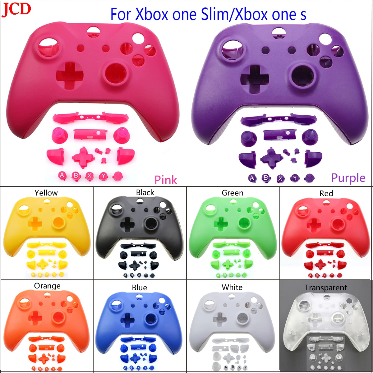 JCD-1-Set-Shell-for-Xbox-One-S-Slim-Accessories-Shell-Button-Mod-Kit ...