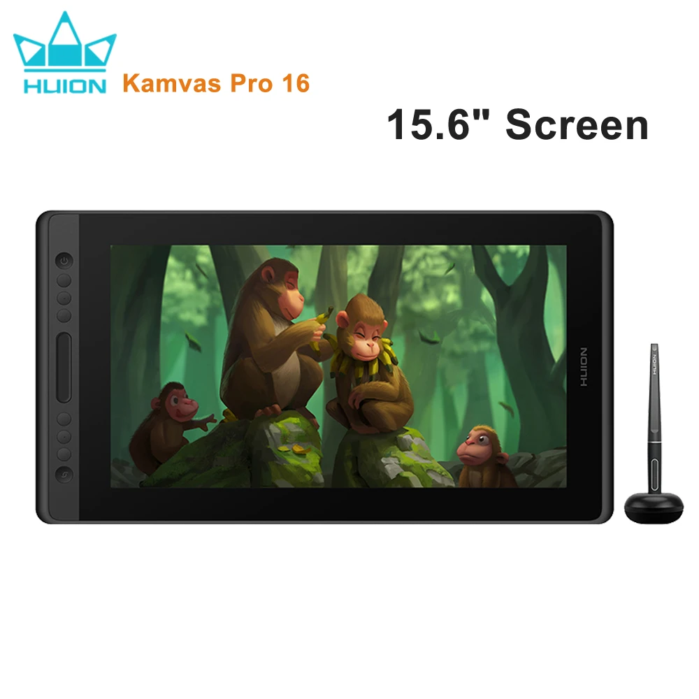Huion Graphic Monitor Kamvas Pro 16 Drawing Tablet Screen 15.6 Inch ...