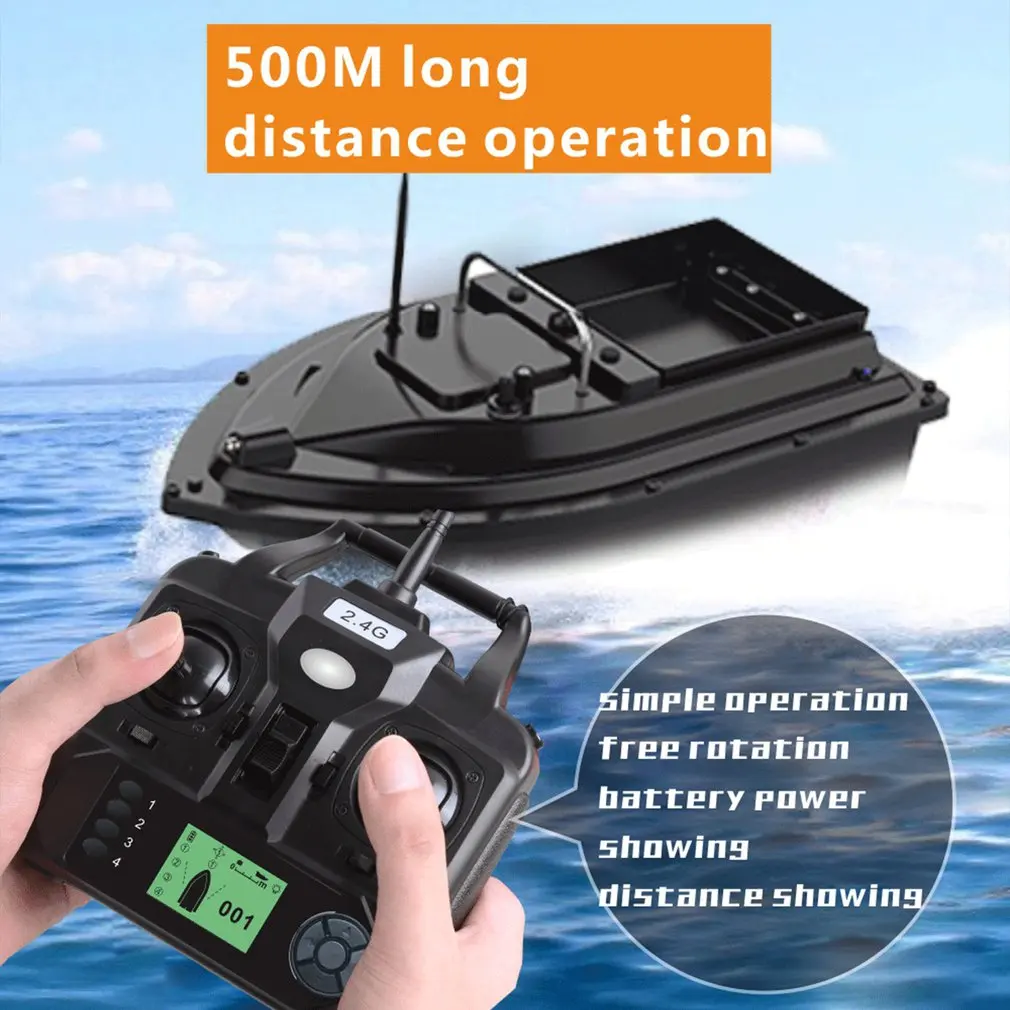 GPS Fishing Bait Boat with Large Bait Container Automatic Bait Boat 400 ...