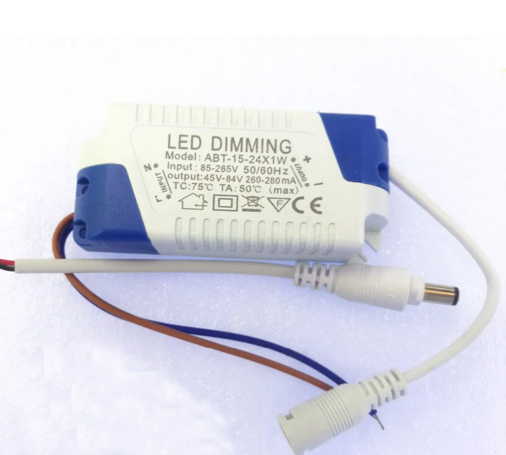 15 24x1W Dimmable Led Driver 15W 18W 20W 21W 24W 300mA Power Supply AC ...