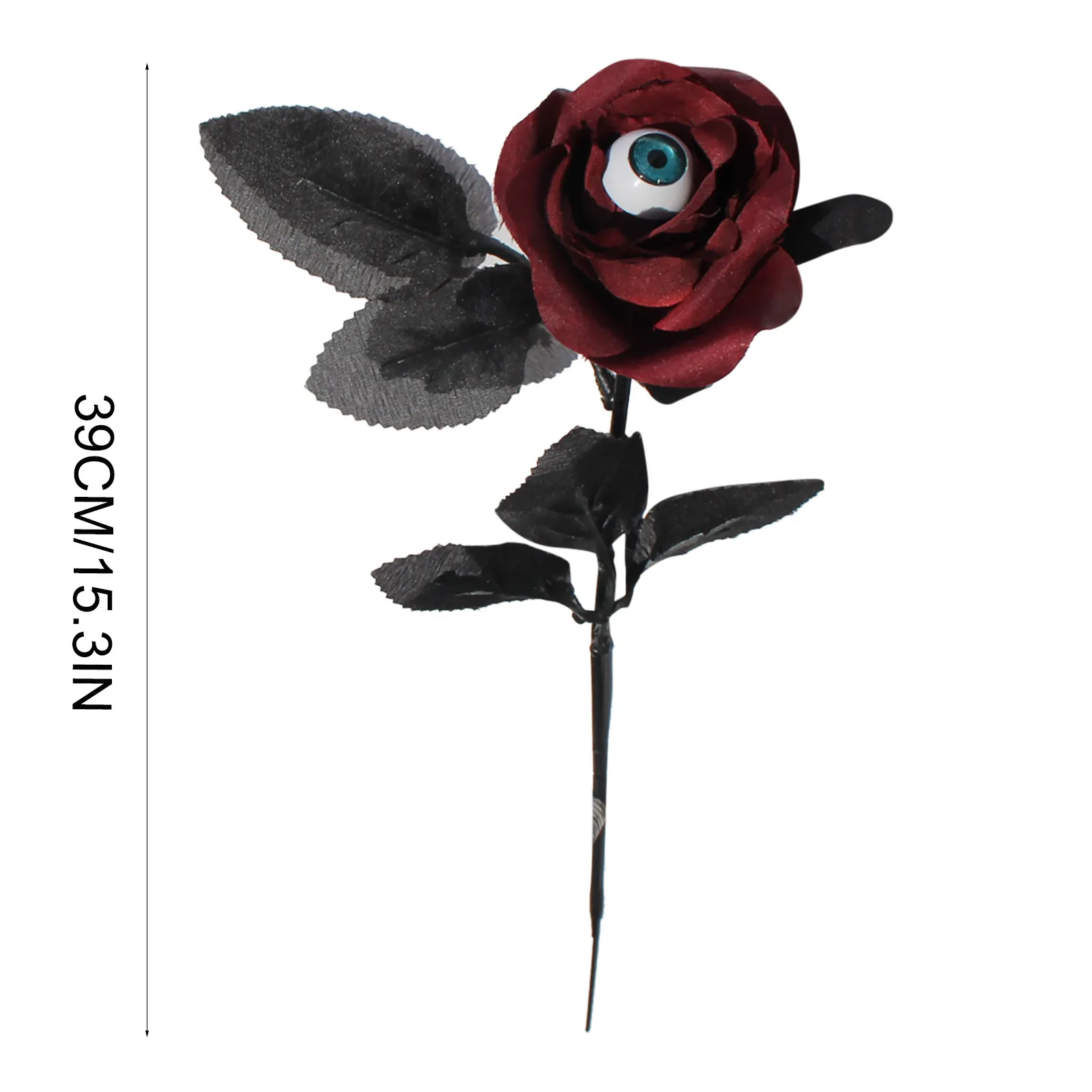Realistic Rose Stem With Black