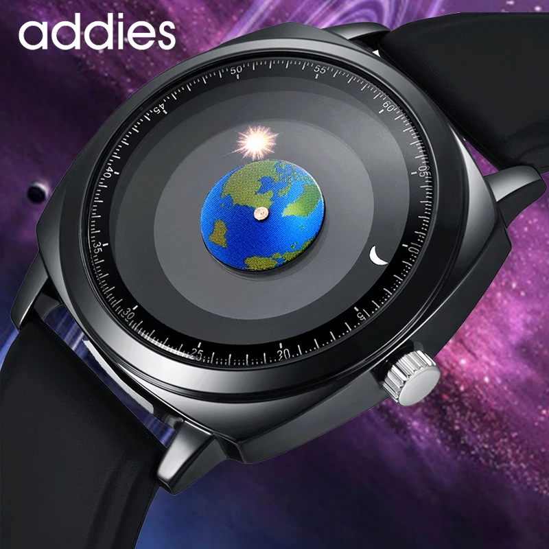 ADDIES-New-Men-Watches-Creative-Design-Rotation-Earth-Moon-Sun-Watch ...