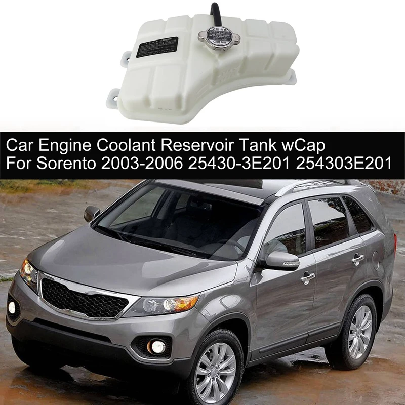 Car Engine Coolant Reservoir Tank with Cap for Kia Sorento 2003 2006 ...