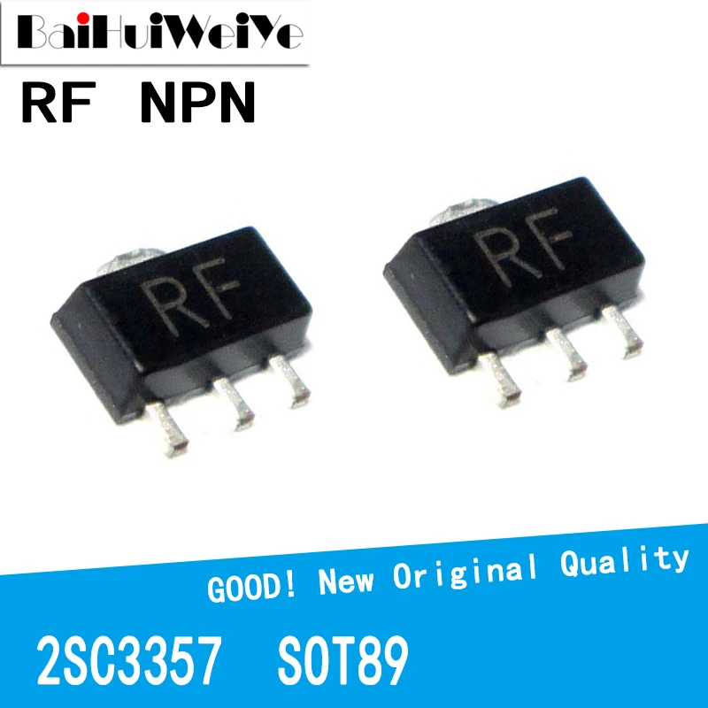 20PCS-LOTE-2SC3357-C3357-RF-RE-3357-TO-89-TO89-Regulator-Tube-Triode ...