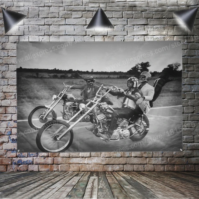 Easy Rider Poster Black And White