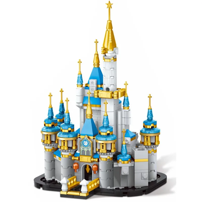 NEW-Princess-Mini-Disney-Castle-50th-Year-Anniversary-Building-Blocks ...